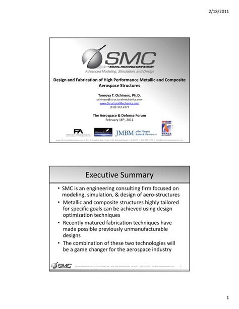 [pdf] Executive Summary Smc Is An Engineering Consulting Firm Focused On Pdf Document 892524
