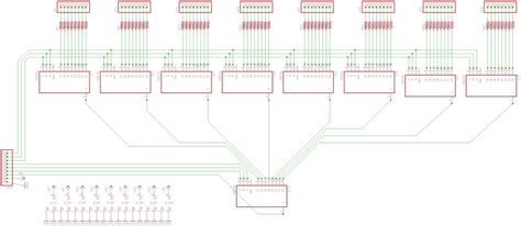 eagle board layout help 64 output mux for possible use in 8x8x8 led cube electrical