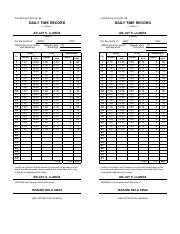 CSC Form 48 Daily Time Record DTR Pdf Civil Service Form No 48 Civil Service Form No 48