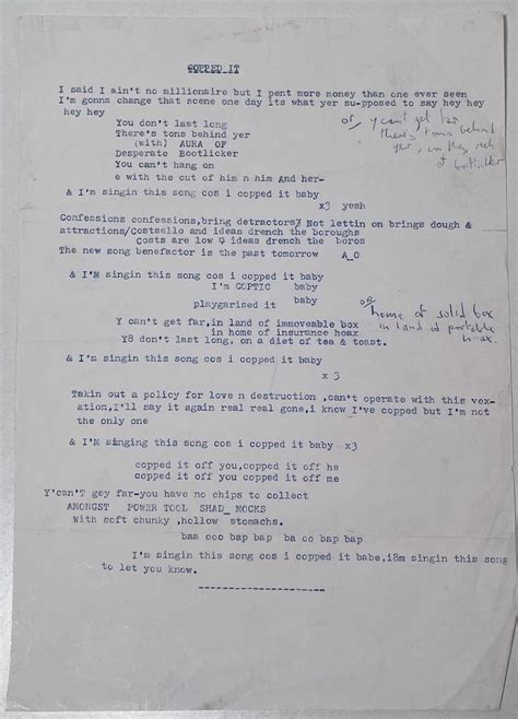 Lot 413 Mark E Smith The Fall Mes Annotated