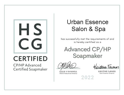 Advanced Certified Soapmakers