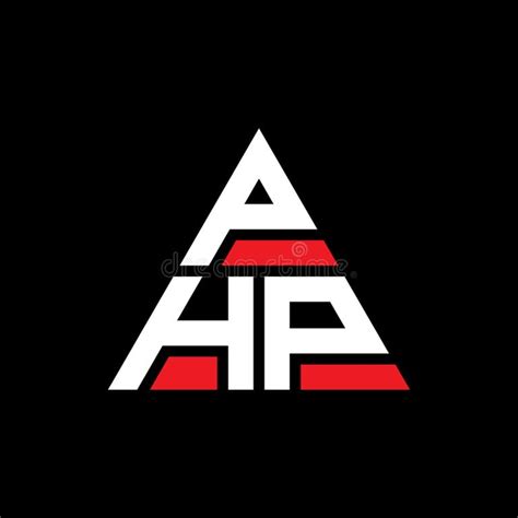 Php Triangle Letter Logo Design With Triangle Shape Php Triangle Logo