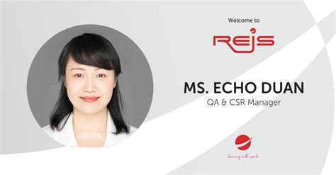 🙌 Introducing Ms Echo Duan As Our New Qa And Csr Manager 🤝 Echo Will