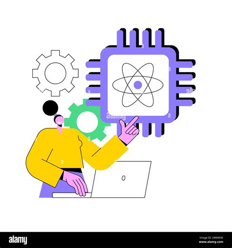 Quantum Computing Abstract Concept Vector Illustration Quantum