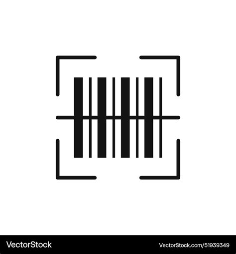 Bar Code Scanner Icon Logo Sign Outline Royalty Free Vector