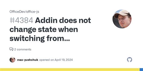 Addin Does Not Change State When Switching From Compose To Read Mode