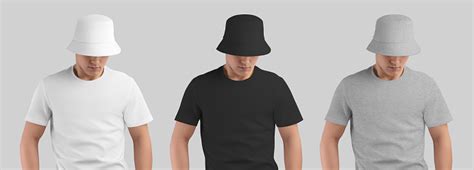 흰색 검은색 헤더 모자를 티셔츠를 입은 남자의 모형 디자인 인쇄 브랜딩을 위한 파나마 T 셔츠에 대한 스톡 사진 및 기타 이미지