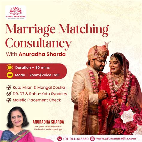 Marriage Matching Consultation Astro Anuradha