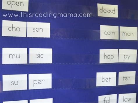 Closed Syllable Interactive Games
