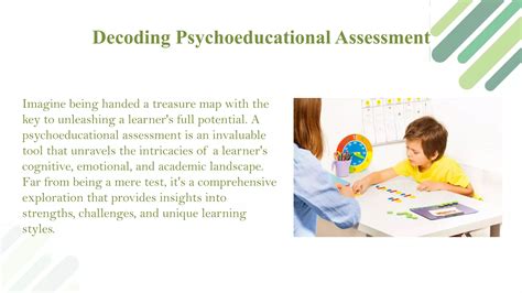The Role Of Psychoeducational Assessment In Tailored Learning Pptx