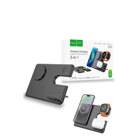 Hoco 3-in-1 15W Magsafe Magnetic Dock Wireless Charger Folding Stand ...