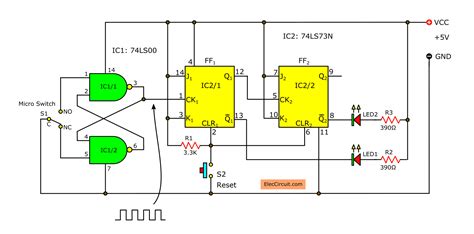 The Experimentation Of Bit Binary Counters By CD SN ElecCircuit Com