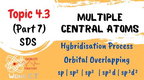 Molecule With Multiple Central Atoms Draw Hybridisation Process And Orbital Overlapping Youtube