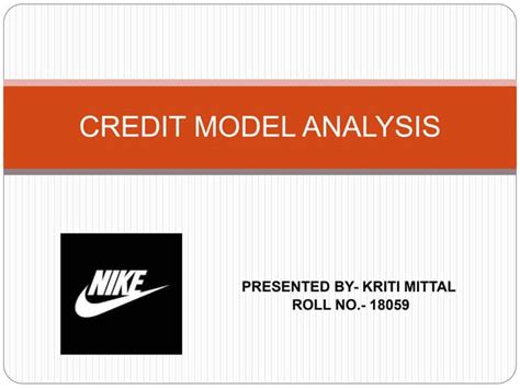 Credit Model Analysis Ppt