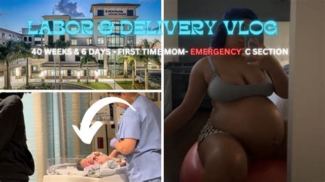 Labor And Delivery Vlog Induced At 41 Weeks Emergency C Section Youtube