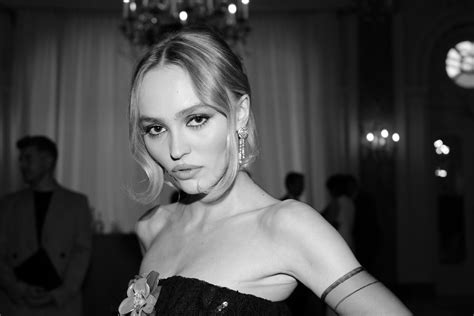 X Lily Rose Depp Monochrome Photoshoot X Resolution Wallpaper Hd Celebrities K