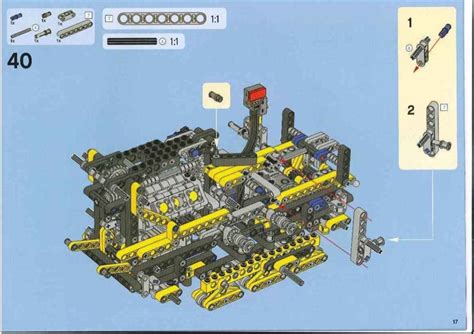 Lego Instructions For Set 8275 Motorized Bulldozer Technic {none}