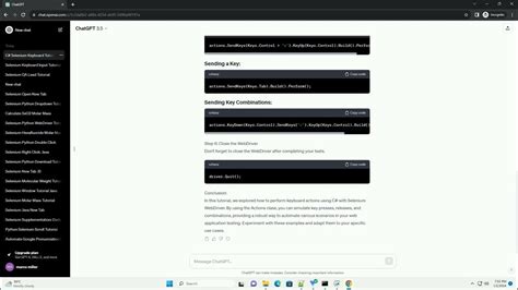 C Selenium Keyboard Keys Youtube