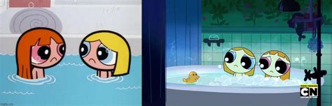 Blossom And Bubbles In The Bathtub Comparison By Jack1set2 On Deviantart