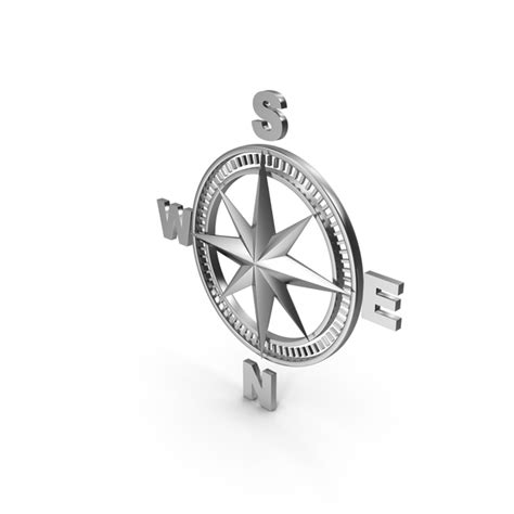Silver Compass Icon 3d Object 2299372447 Shutterstock