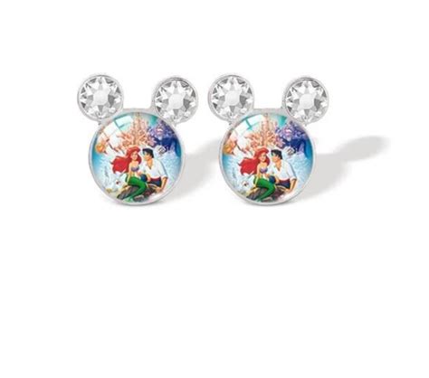 Disneys The Little Mermaid Ariel Cute Mickey Mouse Shaped Gemmed Ears