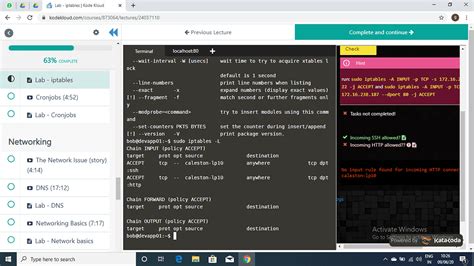 Iptables After Setting Input Rule In Devapp01 Still Getting Failed Linux Basics Course