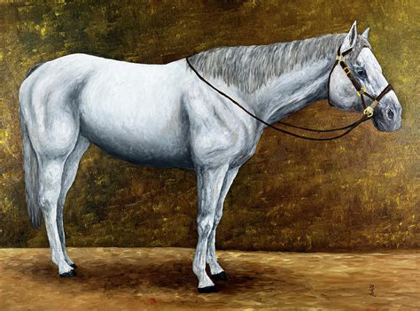 American Quarter Horse Jess A Classy Chick Painting By Madison Holtz