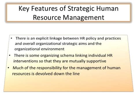 Definition Of Shrm Strategic Human Resource Management