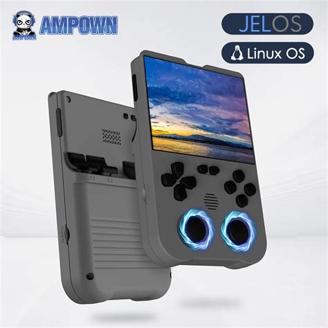 Ampown Xu10 Handheld Game Console 3 5 Ips Screen 3000mah Battery Linux Jelos Dual Os Built 