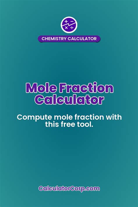 Mole Fraction Calculator