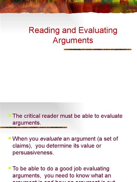 Analyzing And Presenting Arguments Pdf Argument Inductive Reasoning