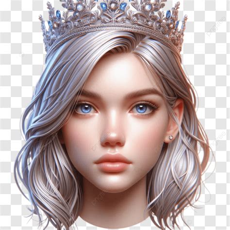 머리에 왕관을 쓴 젊은 여자 머리에 왕관을 쓴 젊은 여자 아름다움과 우아함을 발산 여성 Png 일러스트 및 이미지 에 대한 무료 다운로드 Pngtree
