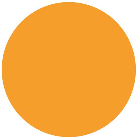 orange circle labels bright and bold choose size