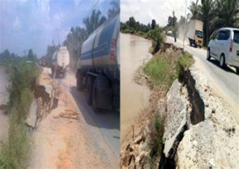 Meski Jalan Aski Aris Hancur Angkutan Cpo Bebas Lalu Lalang