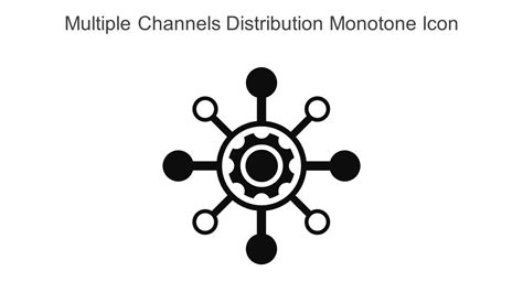 Multiple Channels Distribution Monotone Icon In Powerpoint Pptx Png And