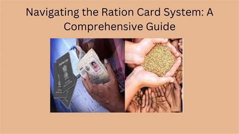 Navigating Ration Card System A Comprehensive Guide