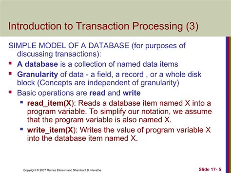 Chapter3ppt Introduction To Transaction Processing Concepts And Theory