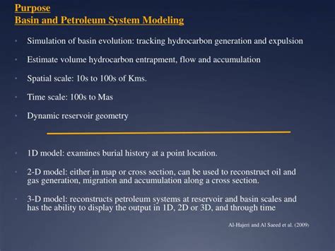 PPT Application To D Basin Modeling PowerPoint Presentation ID