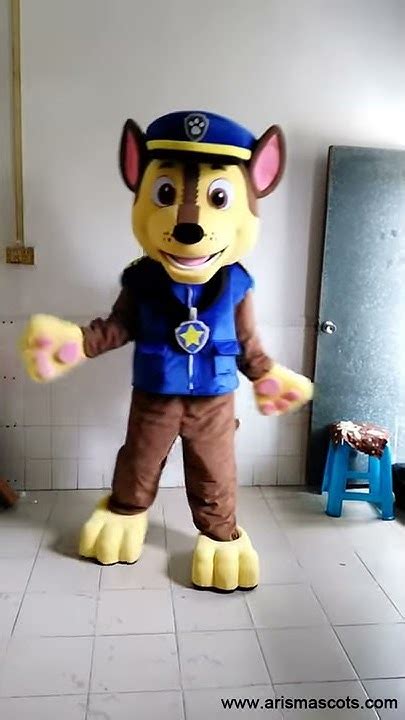Paw Patrol Chase Mascot Costume Adult Cosplay Costume Youtube