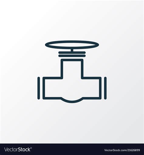 Pipeline Icon Line Symbol Premium Quality Vector Image