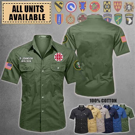 35th En Bde 35th Engineer Brigadecotton Cargo Shirts Proudly Served
