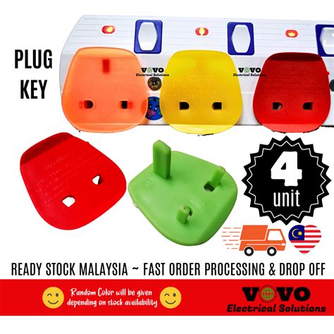 4 Units Plastic Safety Plug Key 2 Pin Converter 2 Pin Plug Key Switch Socket Plug Key 3 Pin To