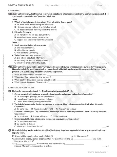 Unit 4 Skills Test B Pdf