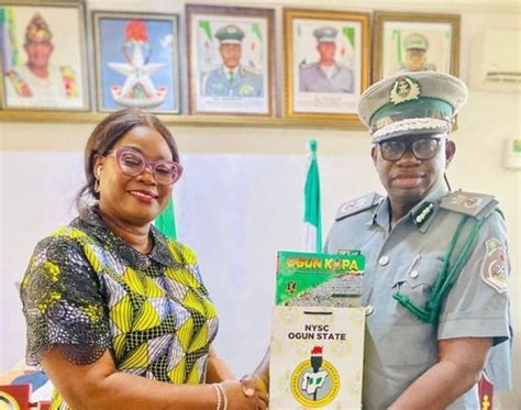 Nysc Ogun State Coordinator Strengthens Partnership With Ogun Customs