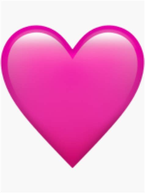Pink Heart Emoji Sticker For Sale By Normanrockwhale Redbubble