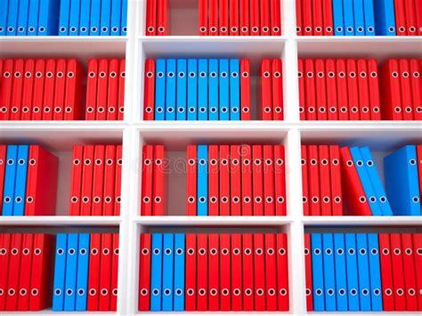 Organizing Files Shows Organized Folders Stock Illustration Illustration Of Folder Character