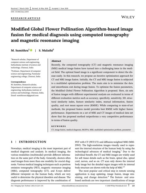 Modified Global Flower Pollination Algorithm‐based Image Fusion For