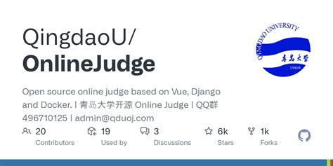Github Qingdaou Onlinejudge Open Source Online Judge Based On Vue Django And Docker