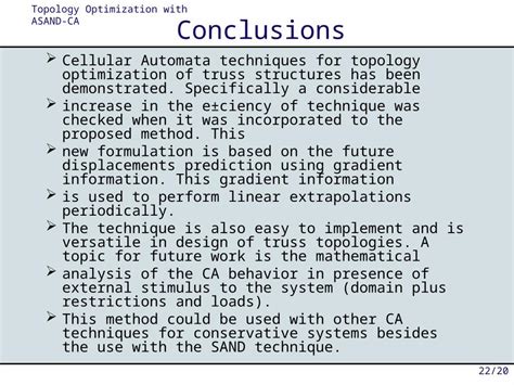 Ppt Topology Optimization With Asand Ca 120 Topology Optimization Of