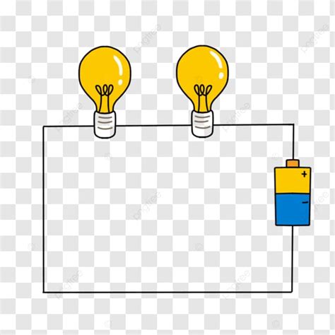 Series Circuit For Physics Education Electric Circuit Electric Battery Power Line Voltage Png